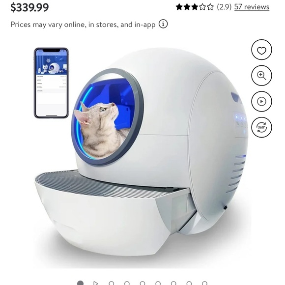 ELS PET | Cat | Automatic Els Pet Self Cleaning Cat Litter Box With Led ...